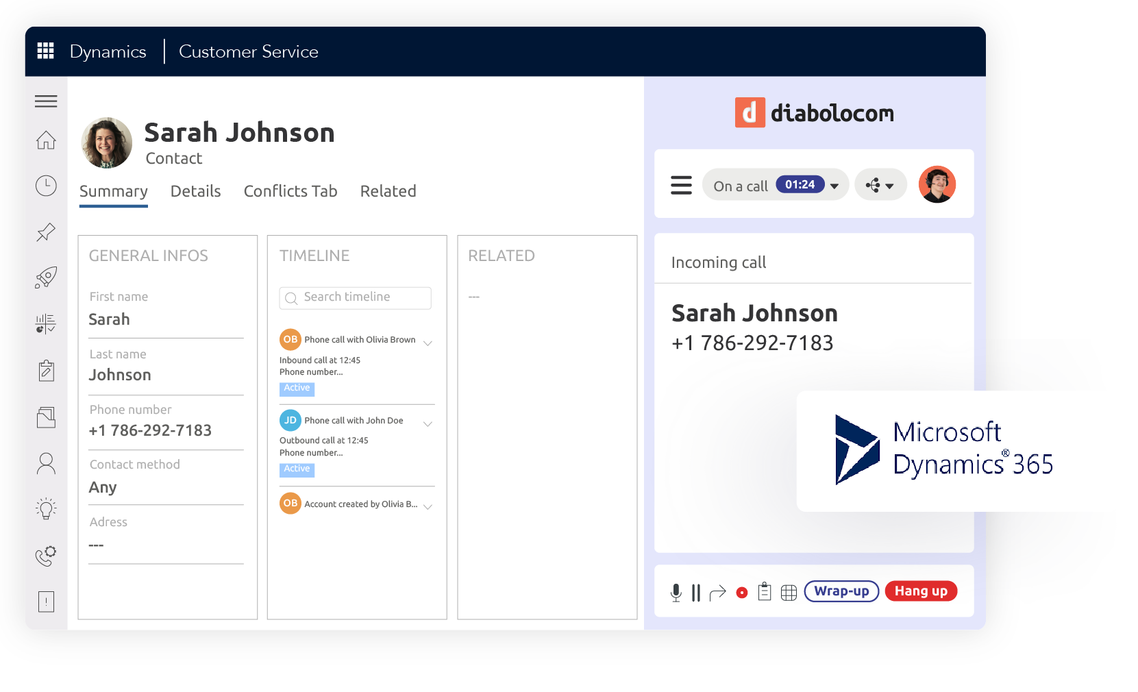 Microsoft Dynamics Phone Integration | Fast & Easy | Diabolocom