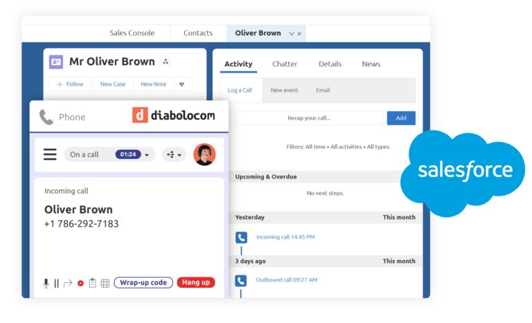 Salesforce Phone System Integration | Fast & Secure | Diabolocom