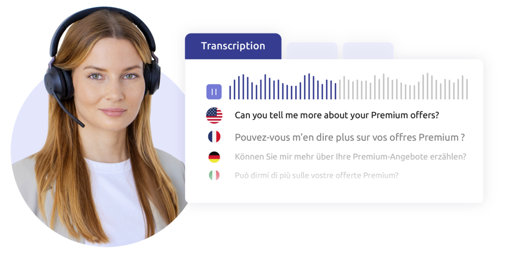 AI-assisted call transcription | Diabolocom