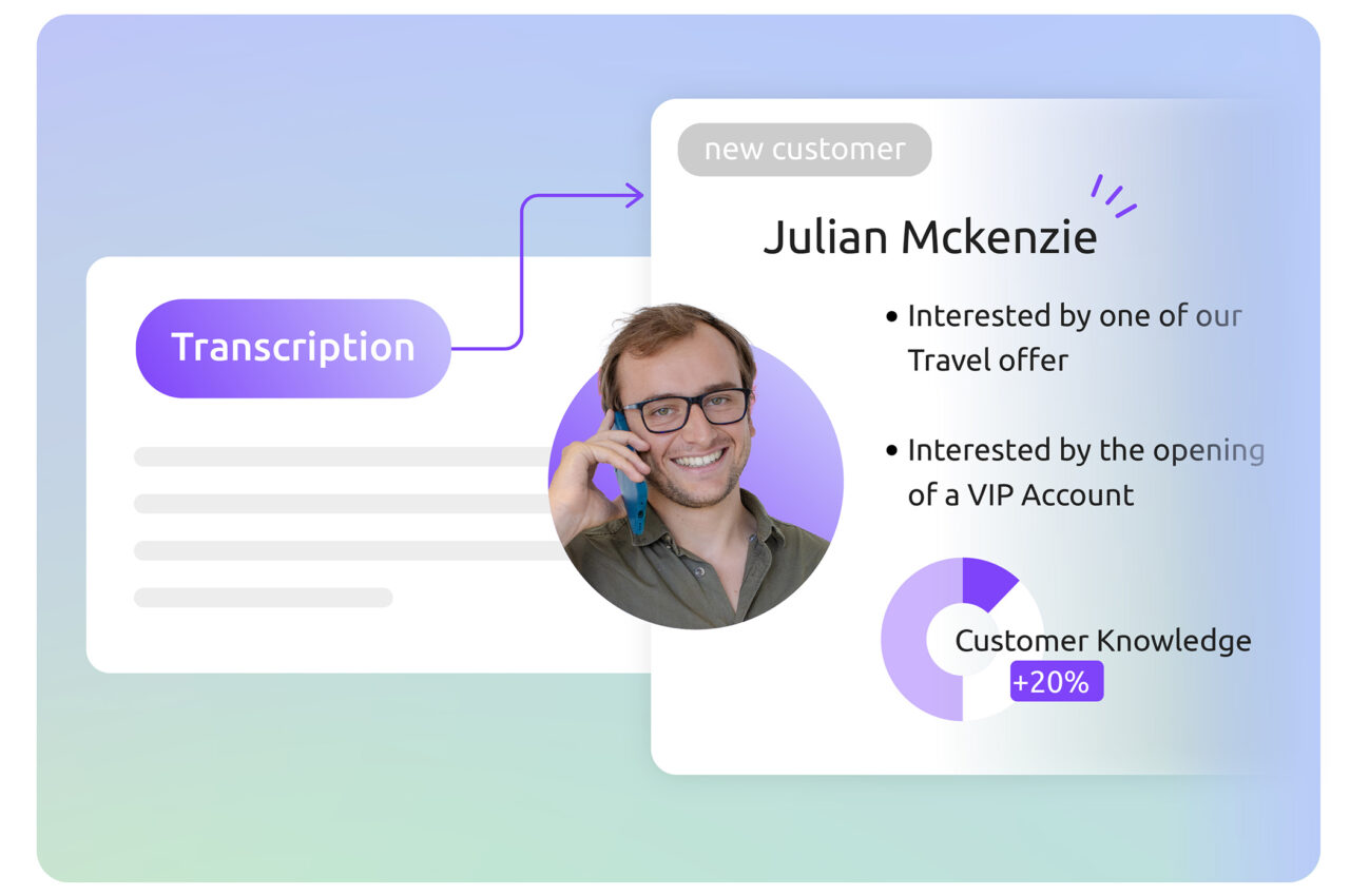 AI-assisted call transcription | Diabolocom
